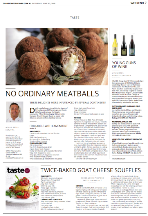 WINE WORDS - GLADSTONE OBSERVER – Sutton Grange Winery